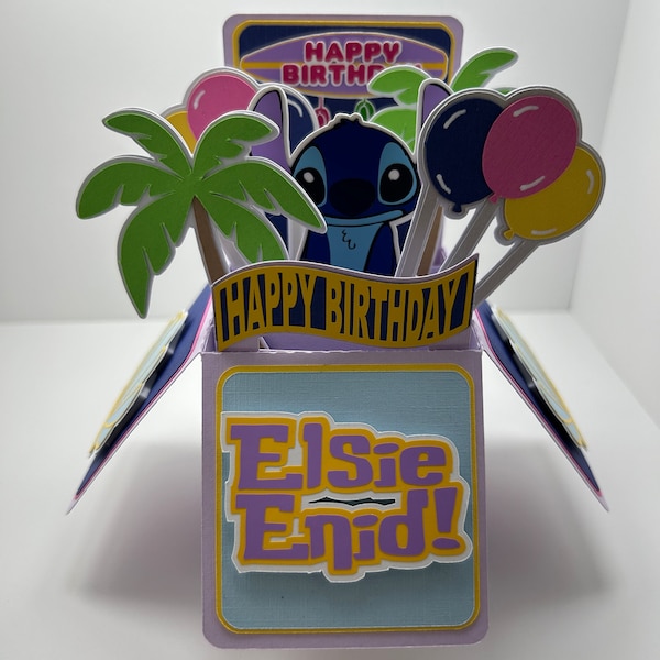 Stitch Pop up Card - Etsy