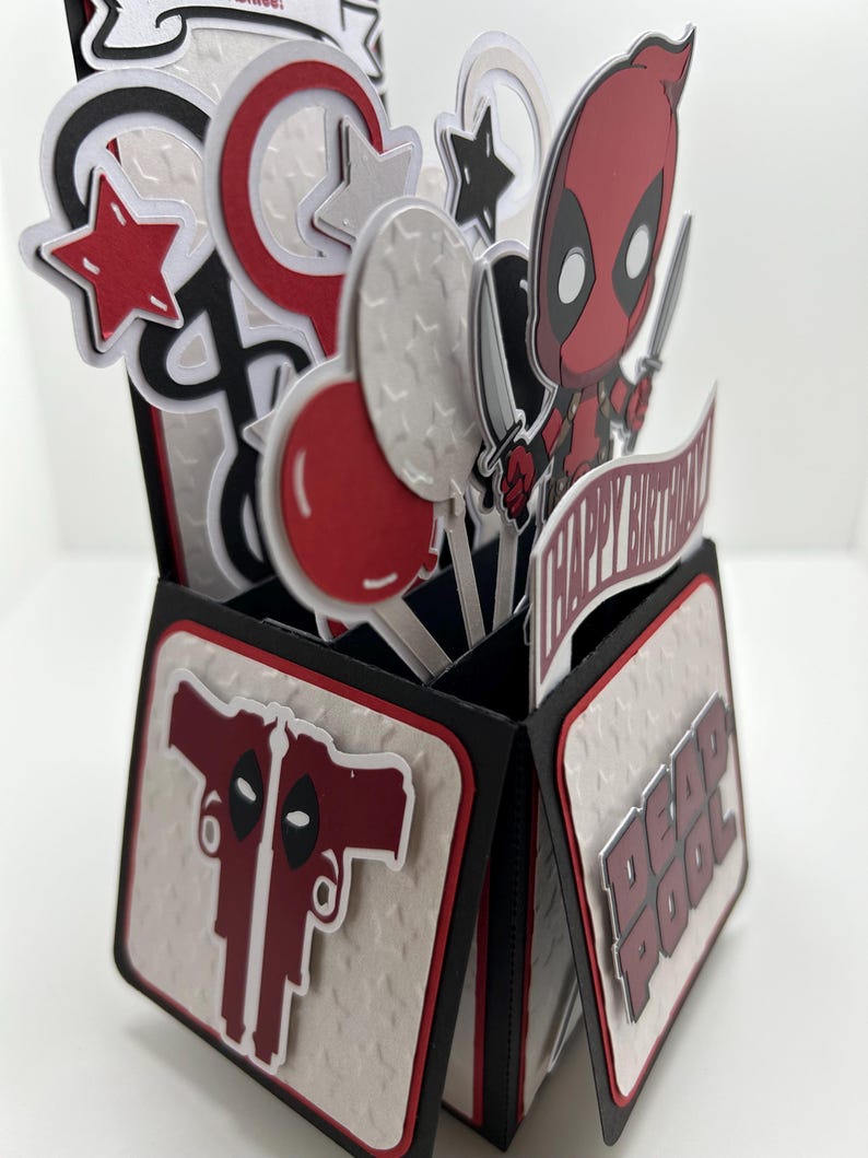 Deadpool Pop-up Card - Etsy