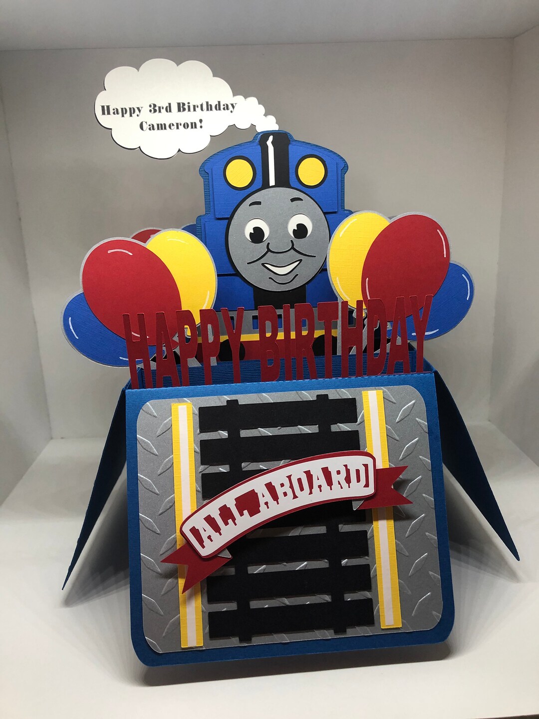 Thomas the Train Pop up Centerpiece - Etsy