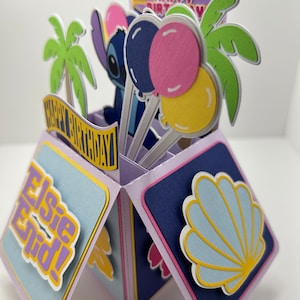 1 Stitch Pop up Card - Etsy