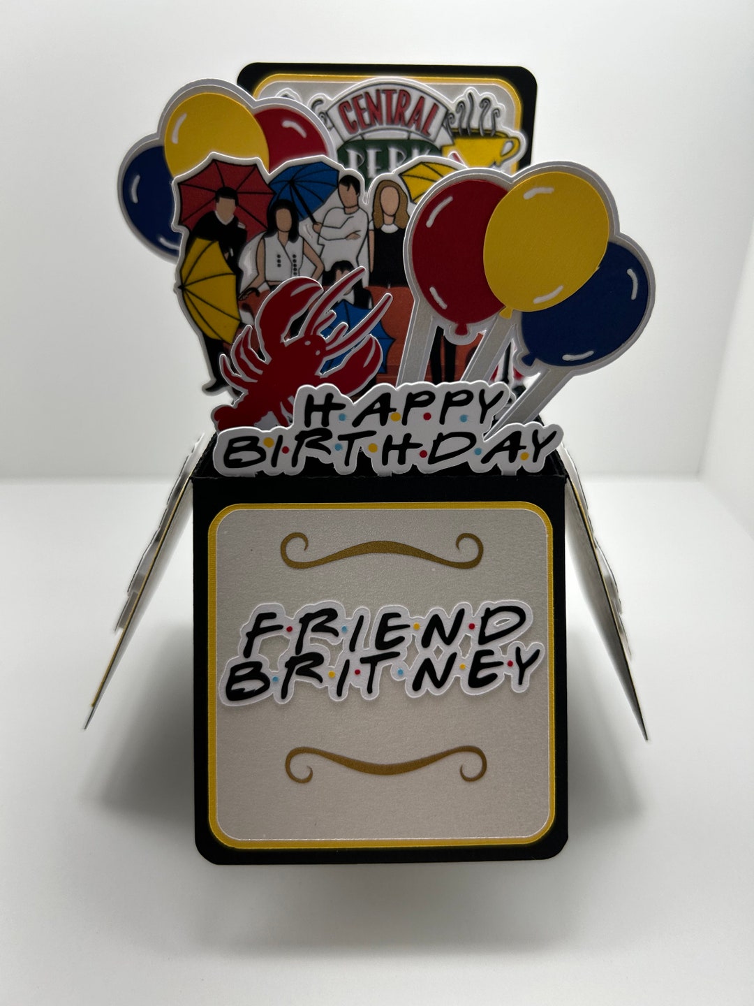 1 Friends Pop up Card - Etsy