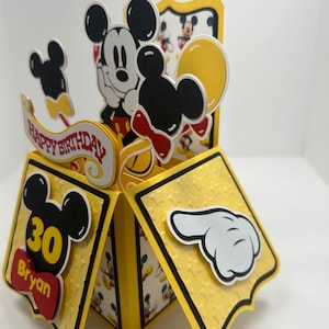 1 Oh Mickey Birthday Pop up Card - Etsy