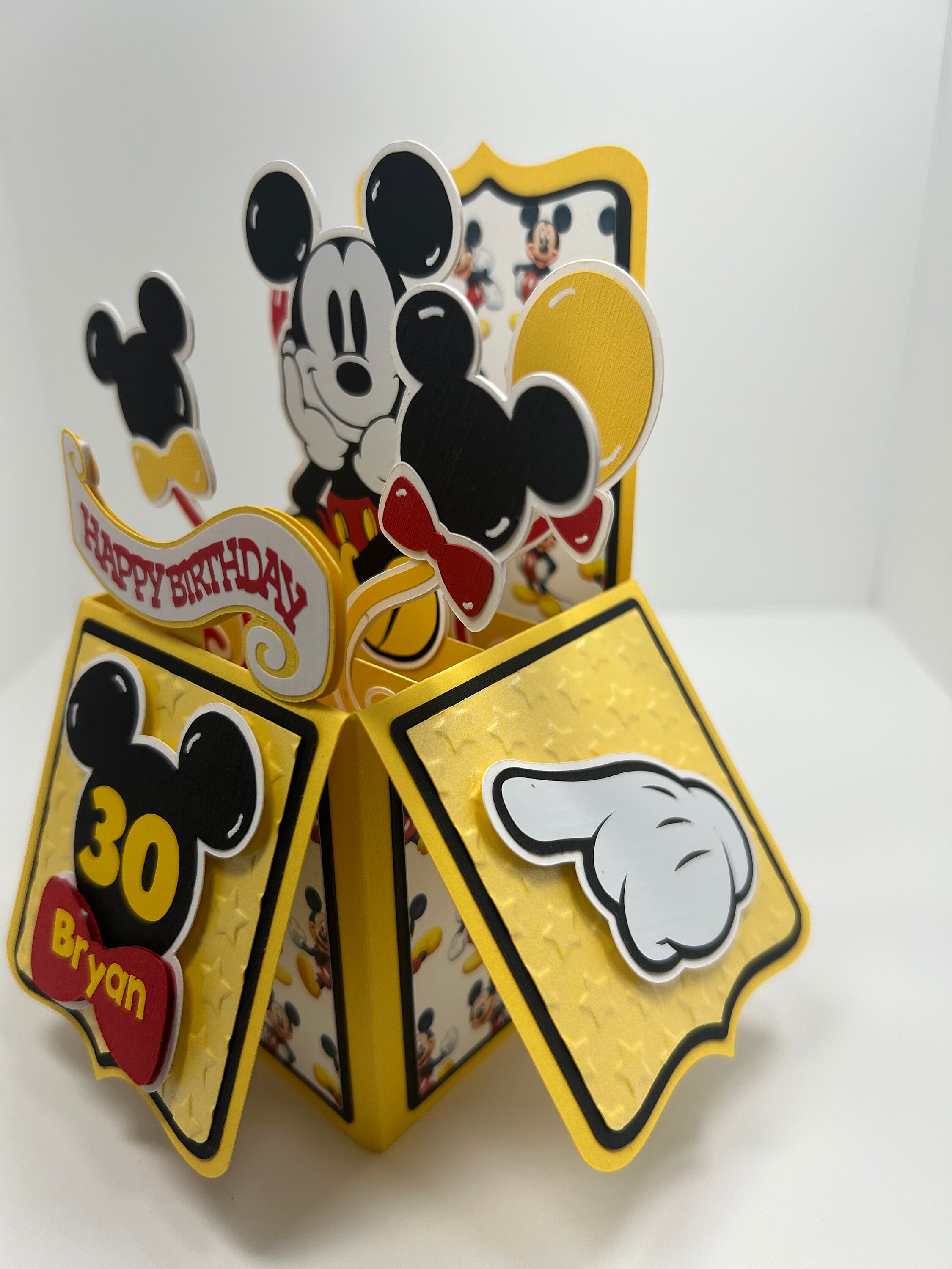 1 Oh Mickey Birthday Pop up Card - Etsy