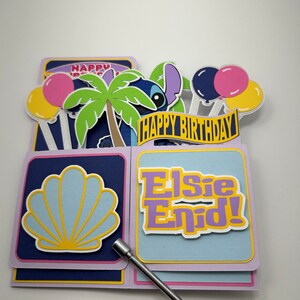 1 Stitch Pop up Card - Etsy