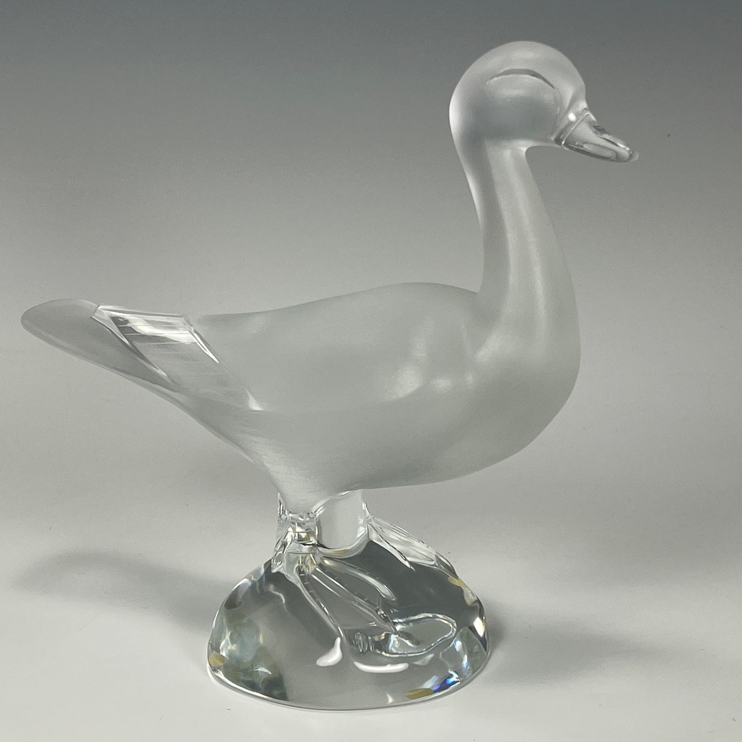 Lalique Standing Crystal Duck - Etsy