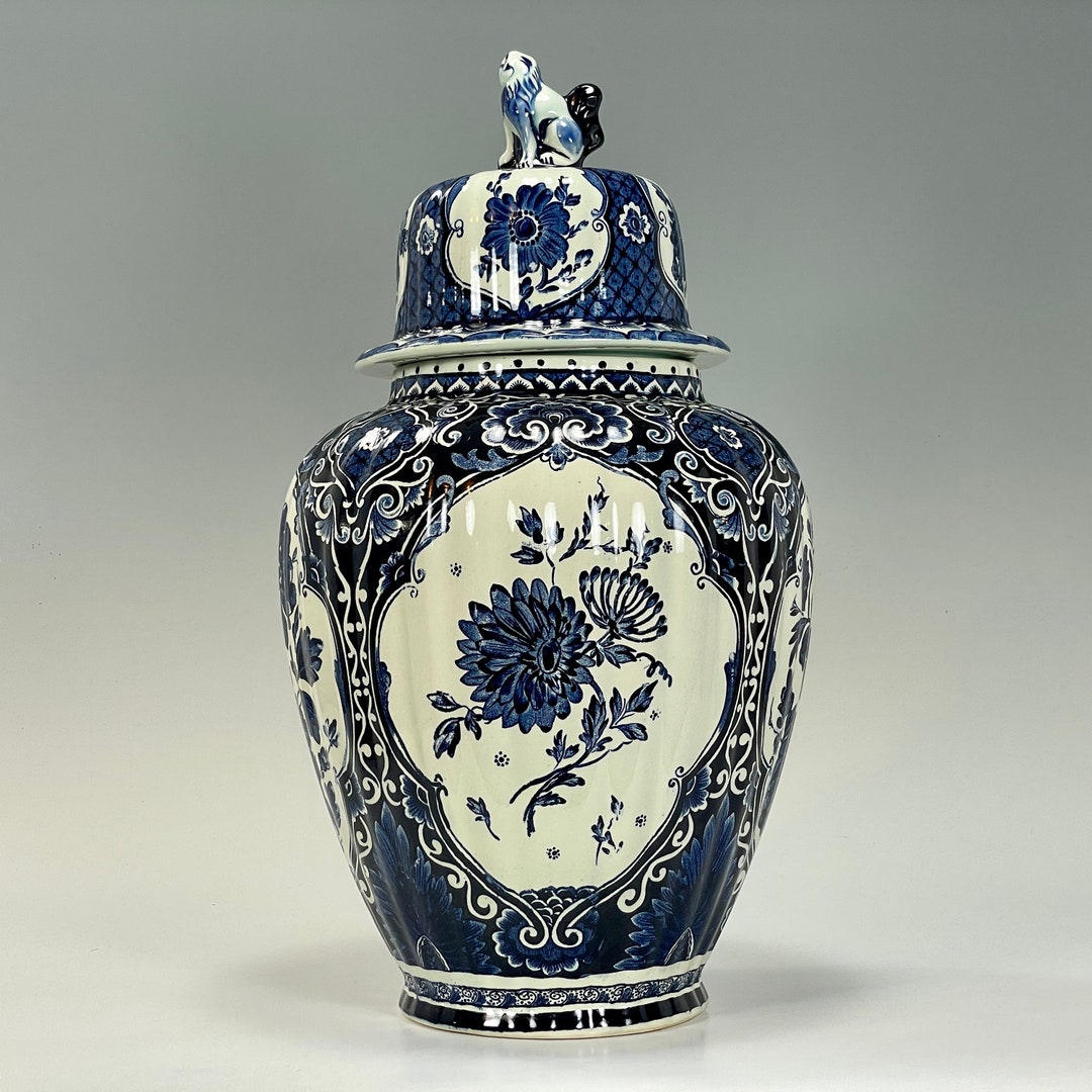 Vintage Dutch Boch Delfts for Royal Sphinx Ginger Jar With Lid - Etsy