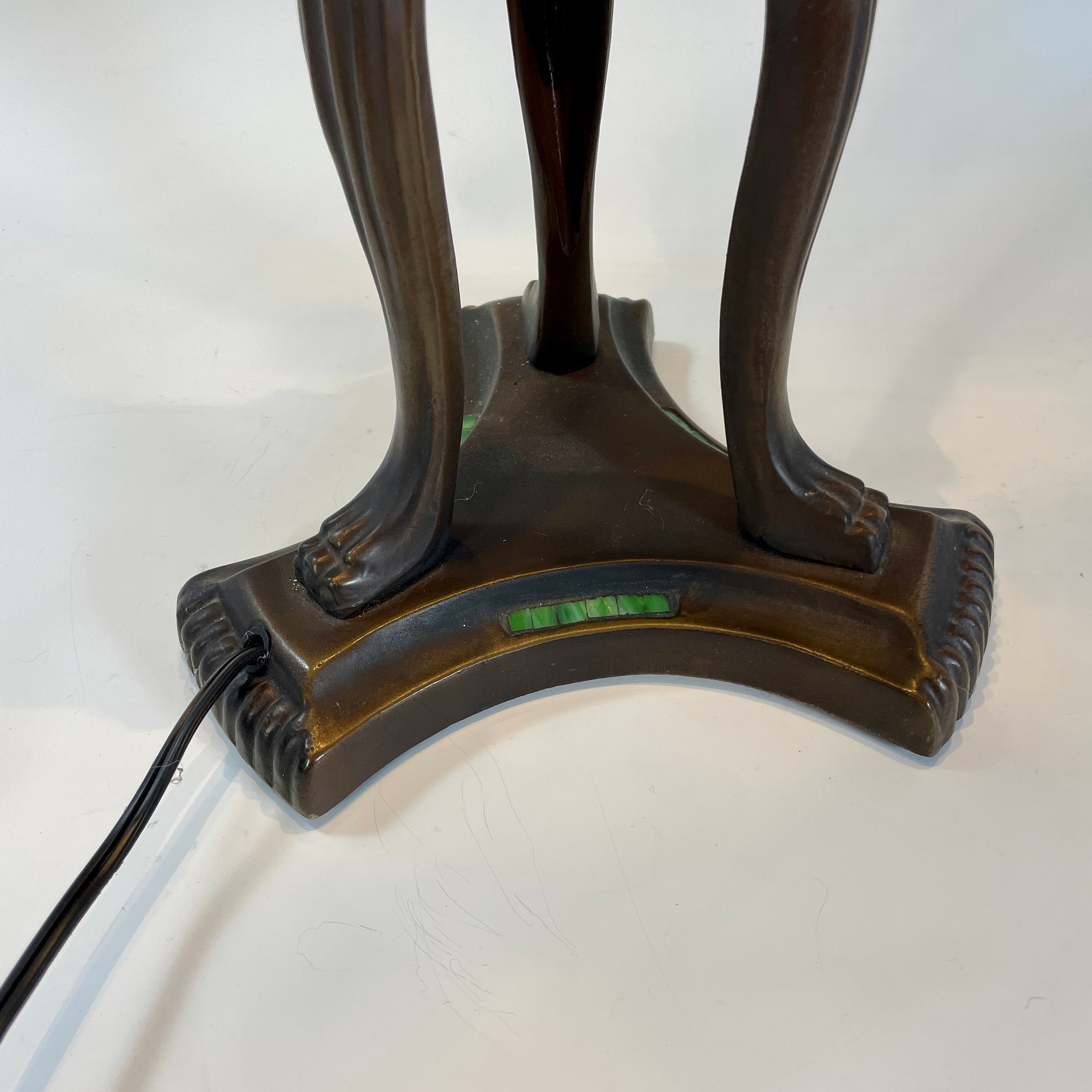 Vintage Dragon Fly Lamp, Heavy Bronze Base - Etsy