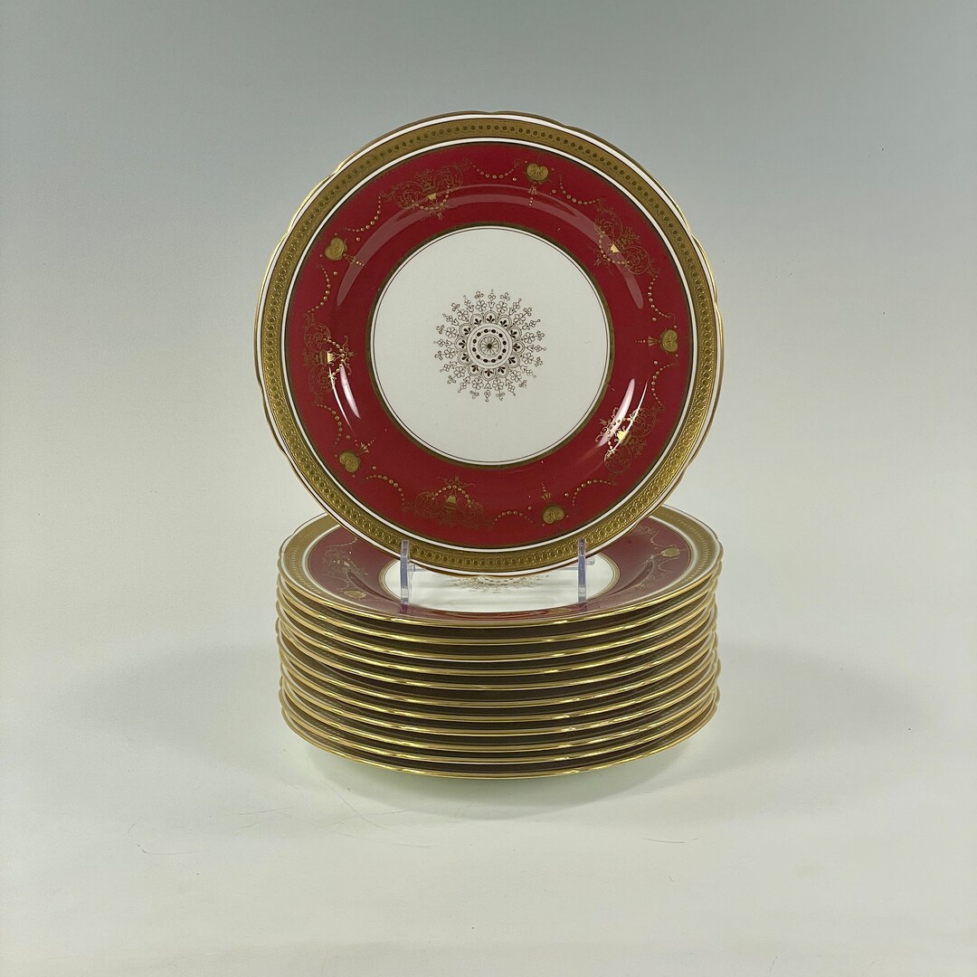 Set of 12 Antique Minton Plates Made for Tiffany & Co. - Etsy