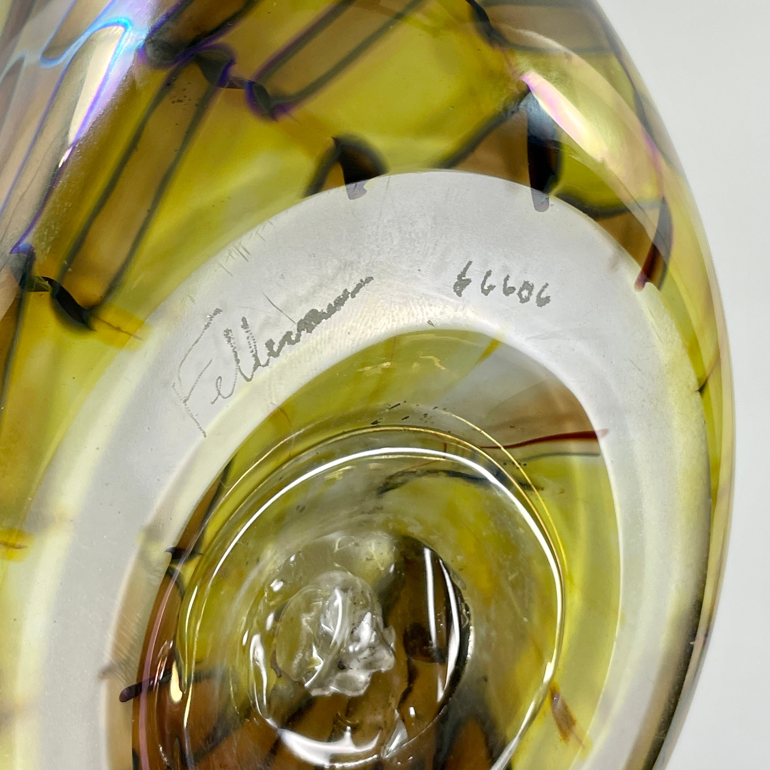 Large Stephen Fellerman Iridescent Vase - Etsy