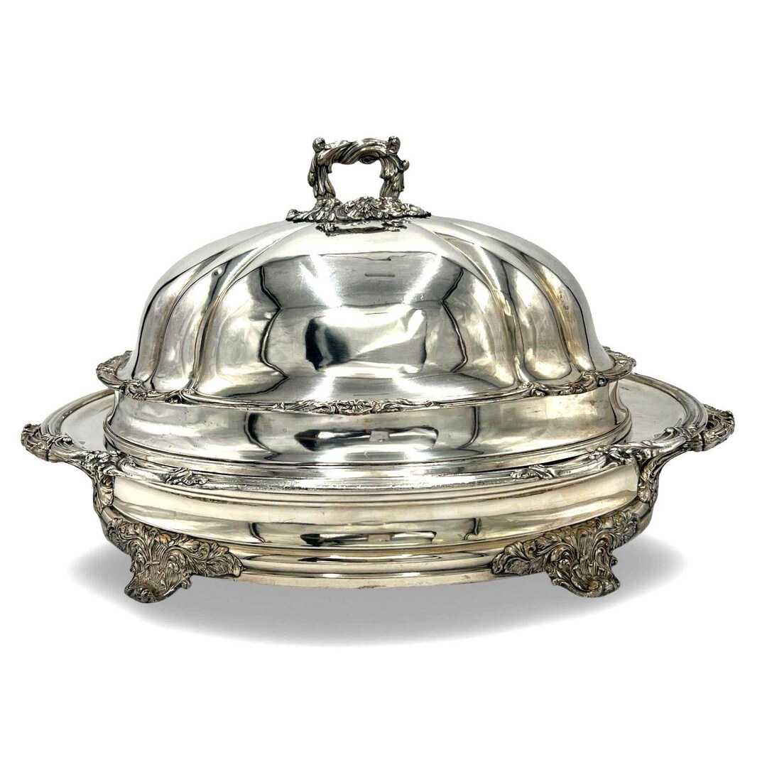 Old Sheffield Plate 3 Piece Meat Dome With Warming Tray - Etsy