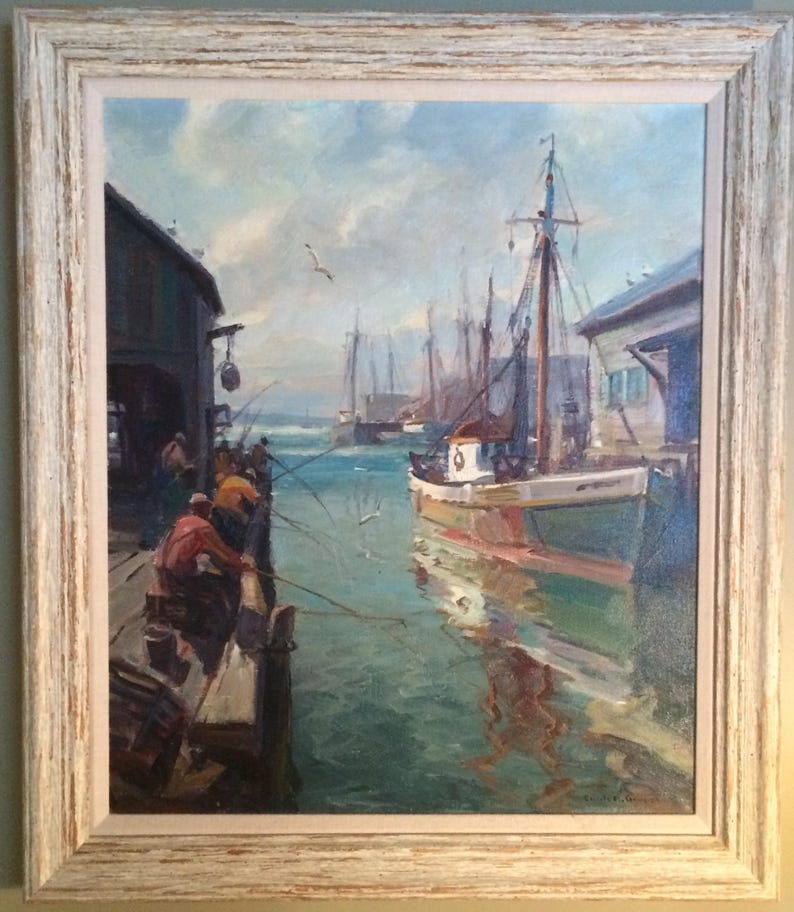 Emile Gruppe (1898-1978) Oil on Canvas, Painting - Smelt Fishermen - Etsy