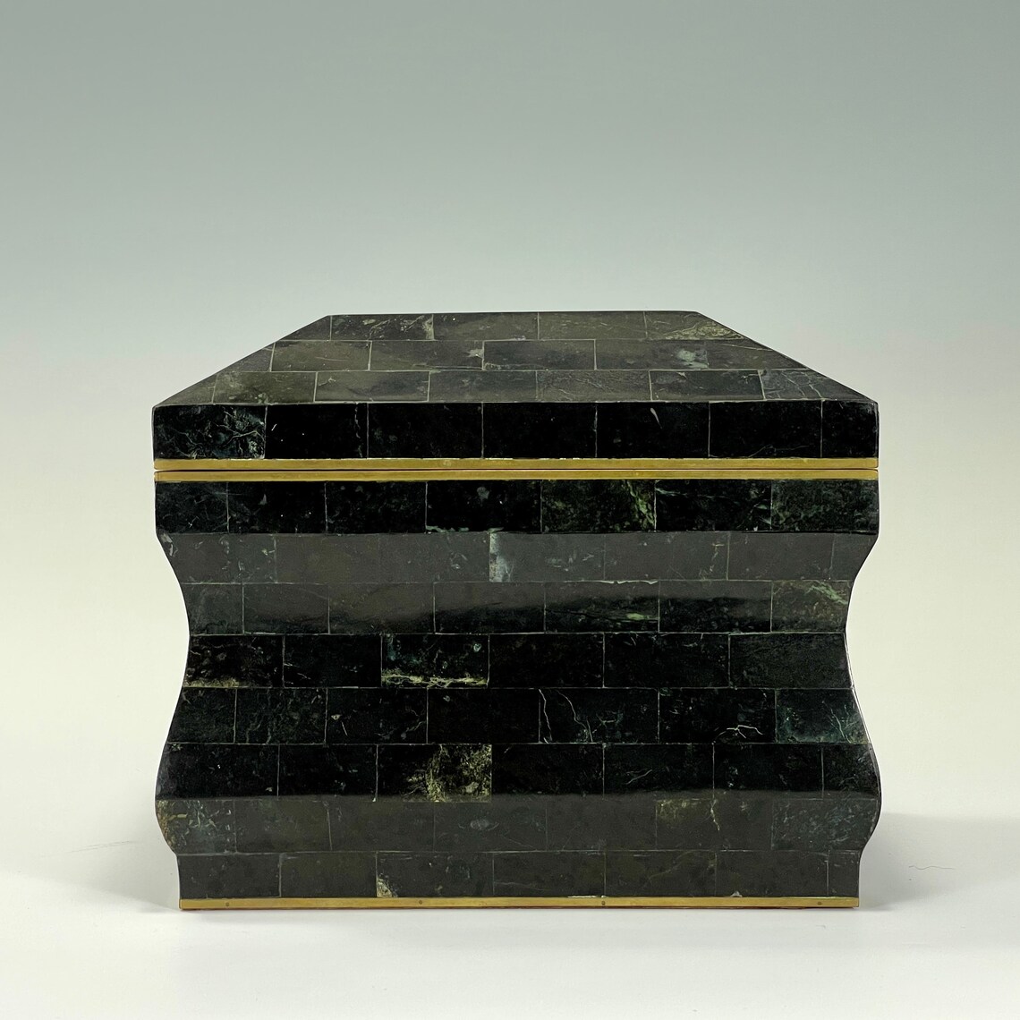 Signed Karl Springer Mid-century Tessellated Box With Shagreen Lined ...