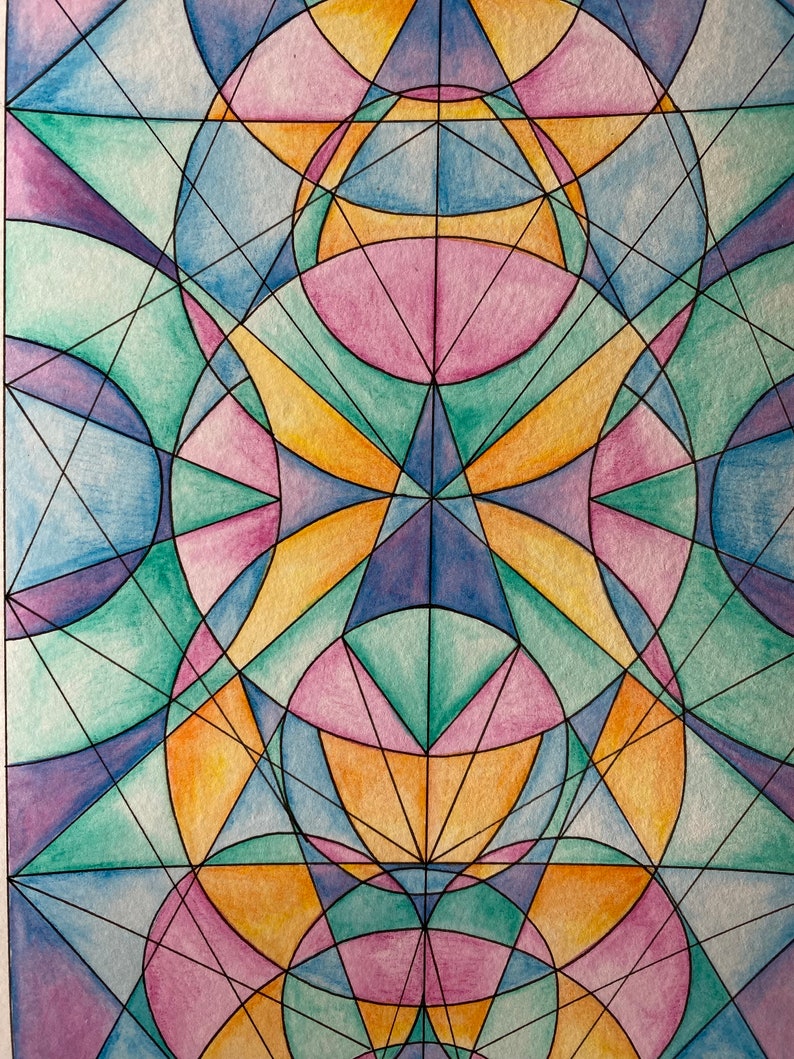 Abstract Sacral Geometry Art - Etsy