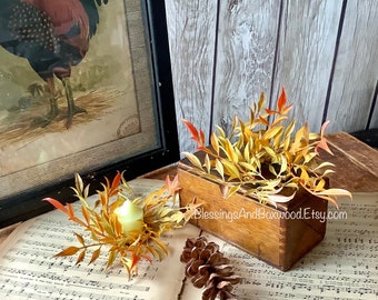 Mini Bog Vine Taper Candle Wreath, Candle Ring, Candlestick Decor ...