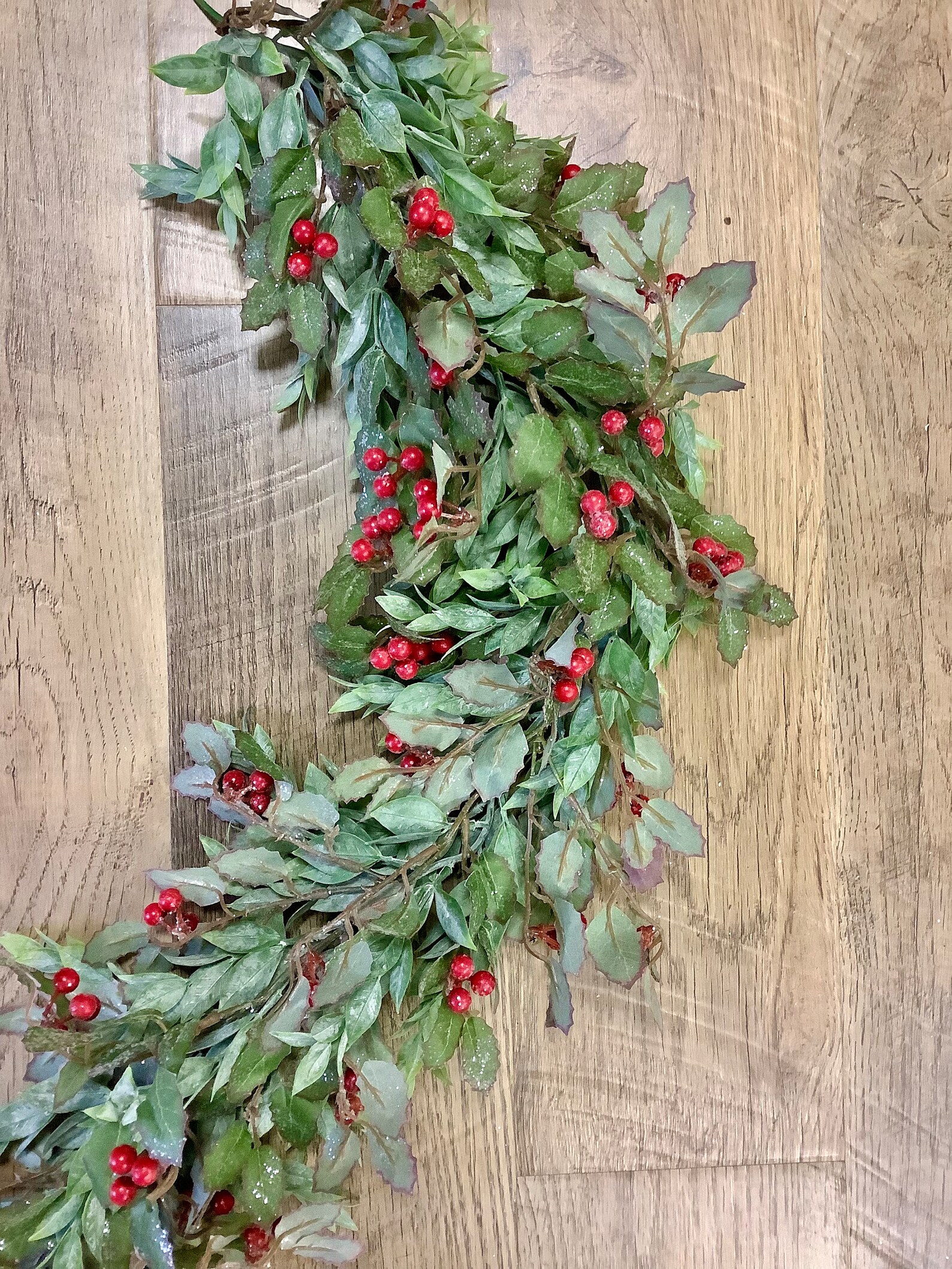 Handmade Christmas Holly Berry Garland Christmas Holly - Etsy