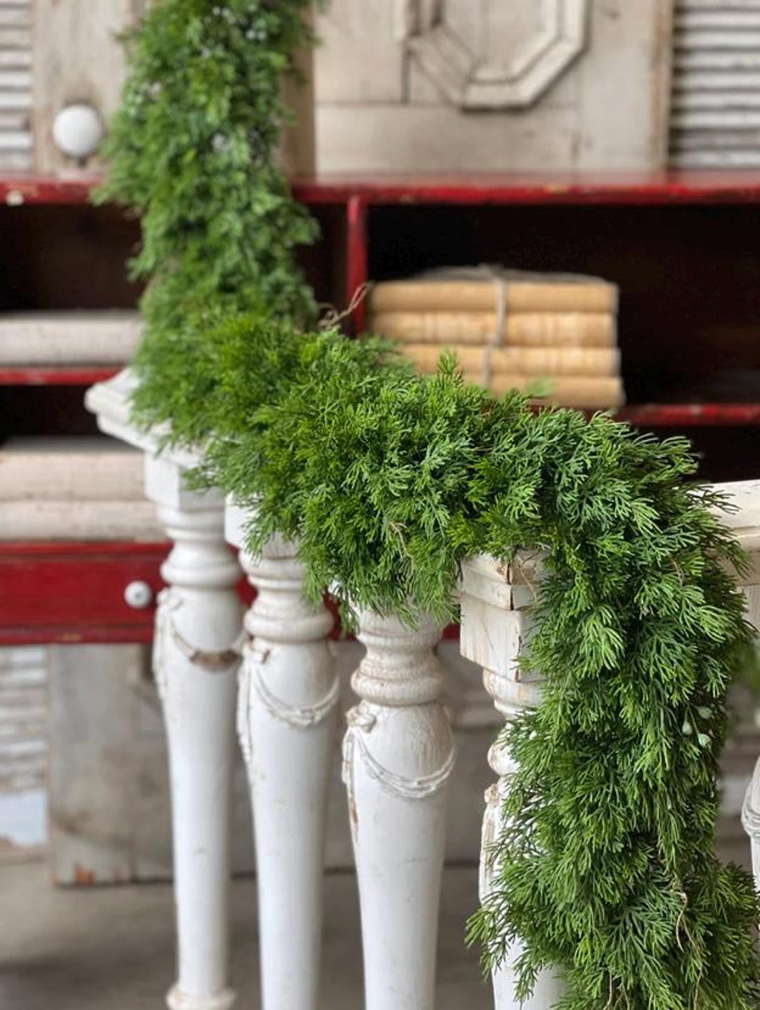 BEST SELLER! Real Touch Christmas Cedar Garland, Christmas Garland ...