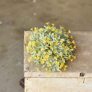 Set 2 Yellow Flower Topiary, Spring Yellow Topiary, Yellow Kitchen ...