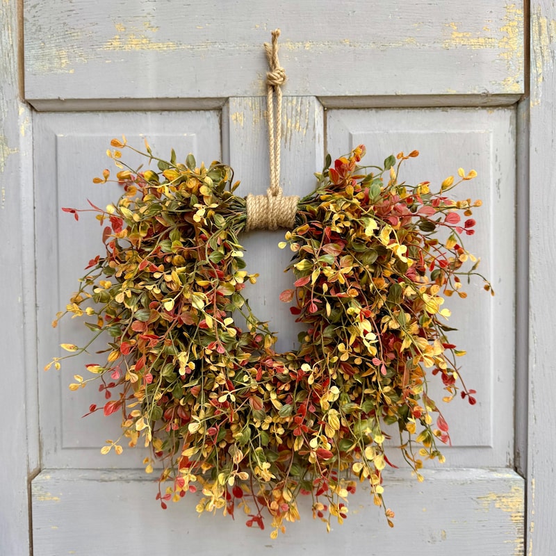 Faux Modern Fall Wreaths - Etsy