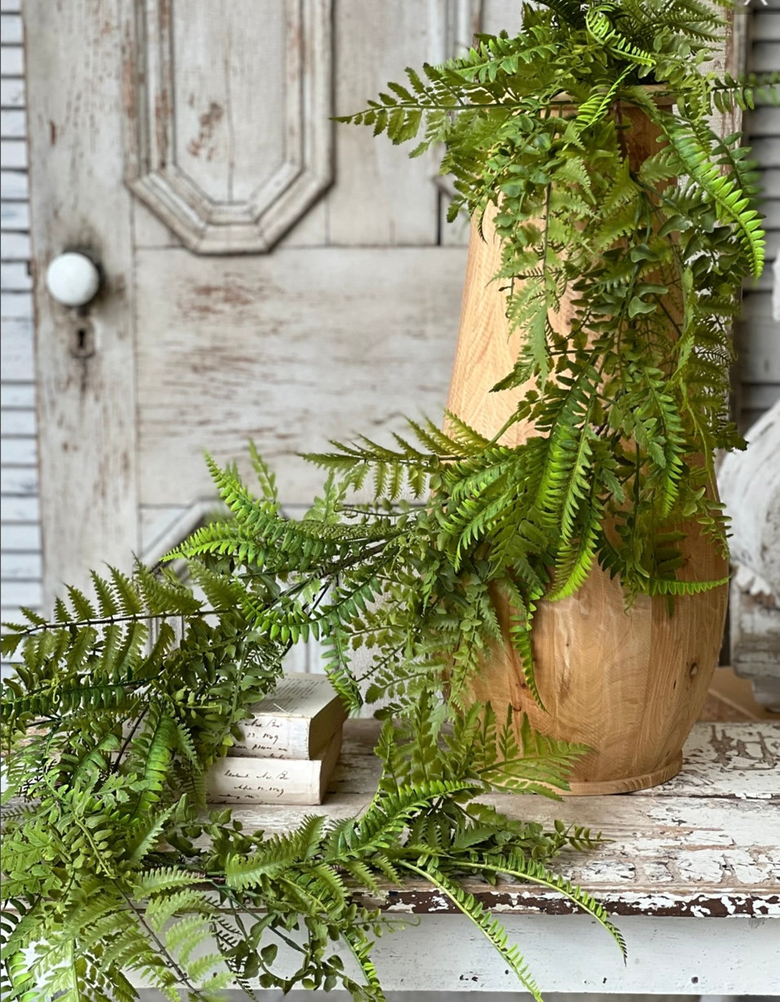 Fern Garland, Summer Garland, Garland for Mantle, Fireplace Decor ...