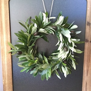 Olive Leaf Wreath, Olive Branch Wreath, Olive Home Decor, Olive Wedding ...