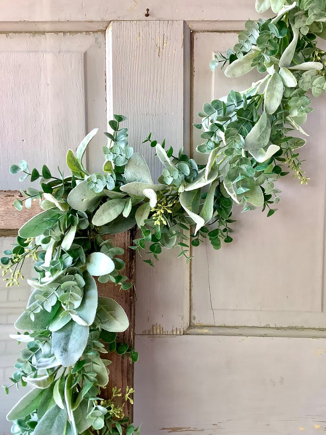 Lambs Ear Garland, Eucalyptus Garland for Mantle, Spring Garland ...