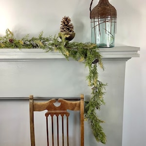 Christmas Juniper Garland, Christmas Garland, Cedar Garland, Christmas ...