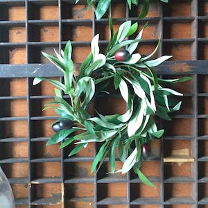 Olive Leaf Wreath, Olive Branch Wreath, Olive Home Decor, Olive Wedding ...
