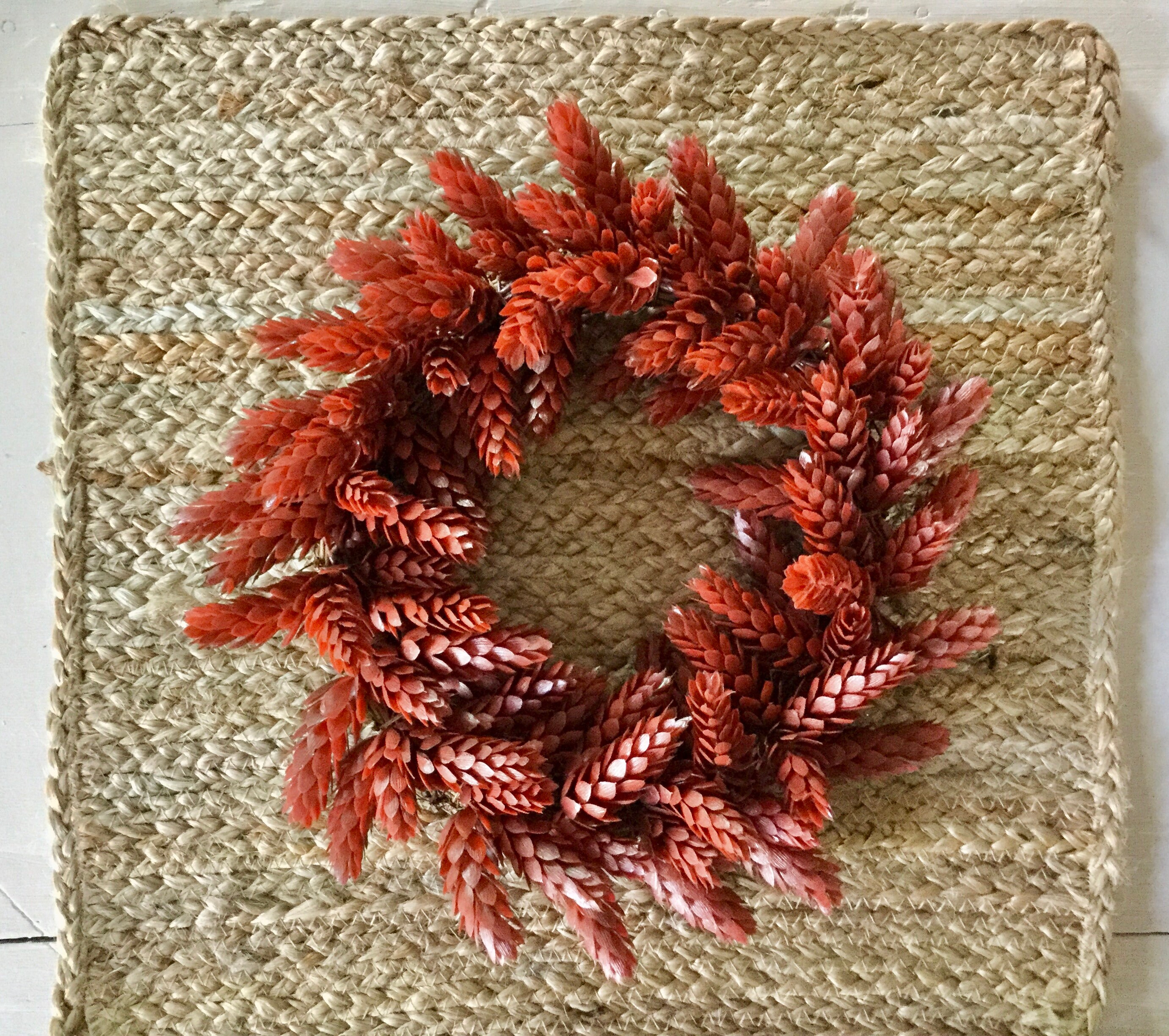 Fall Hops Wreath Rusty Red Hops Wreath Fall Beer Wedding | Etsy