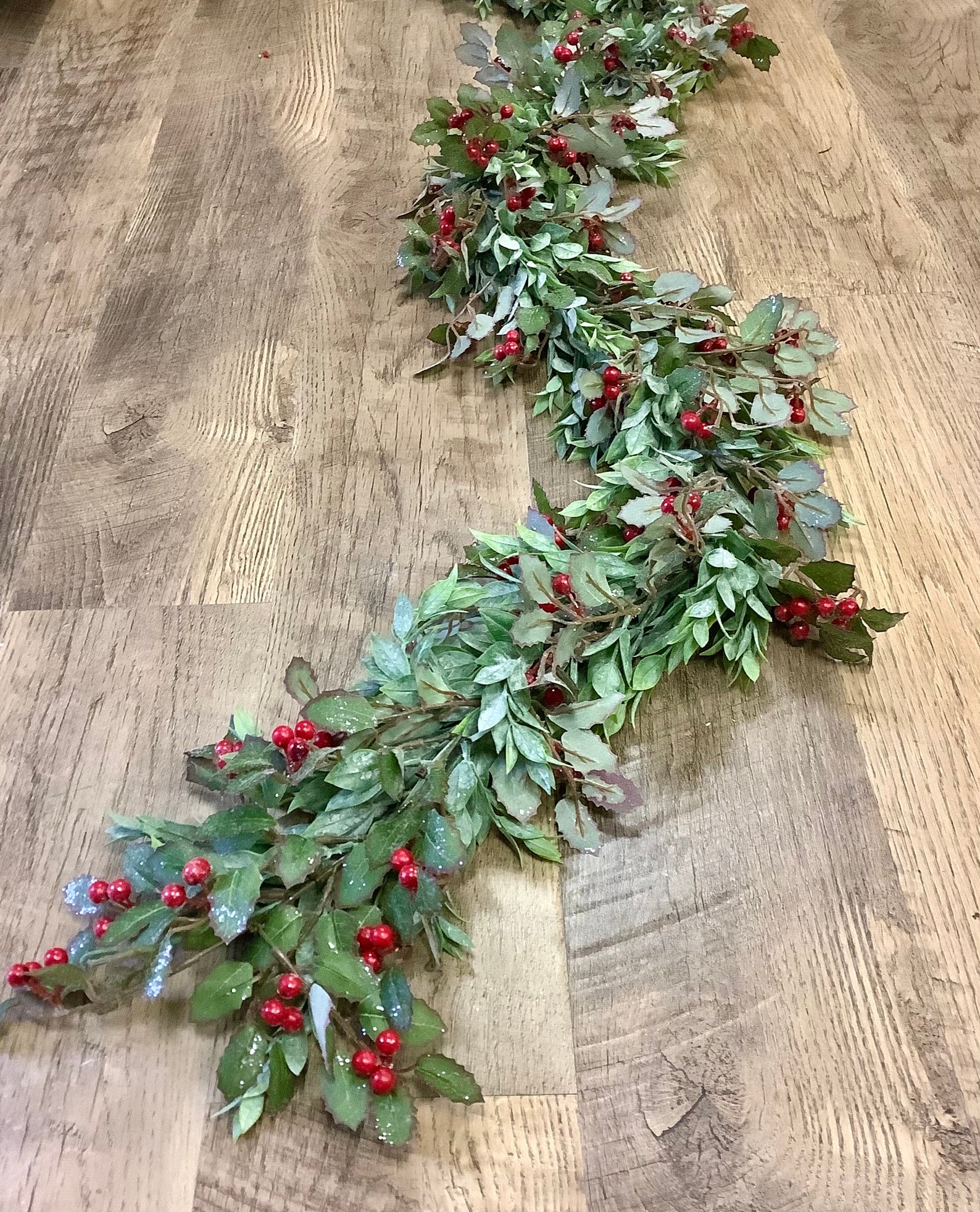 Handmade Christmas Holly Berry Garland Christmas Holly - Etsy