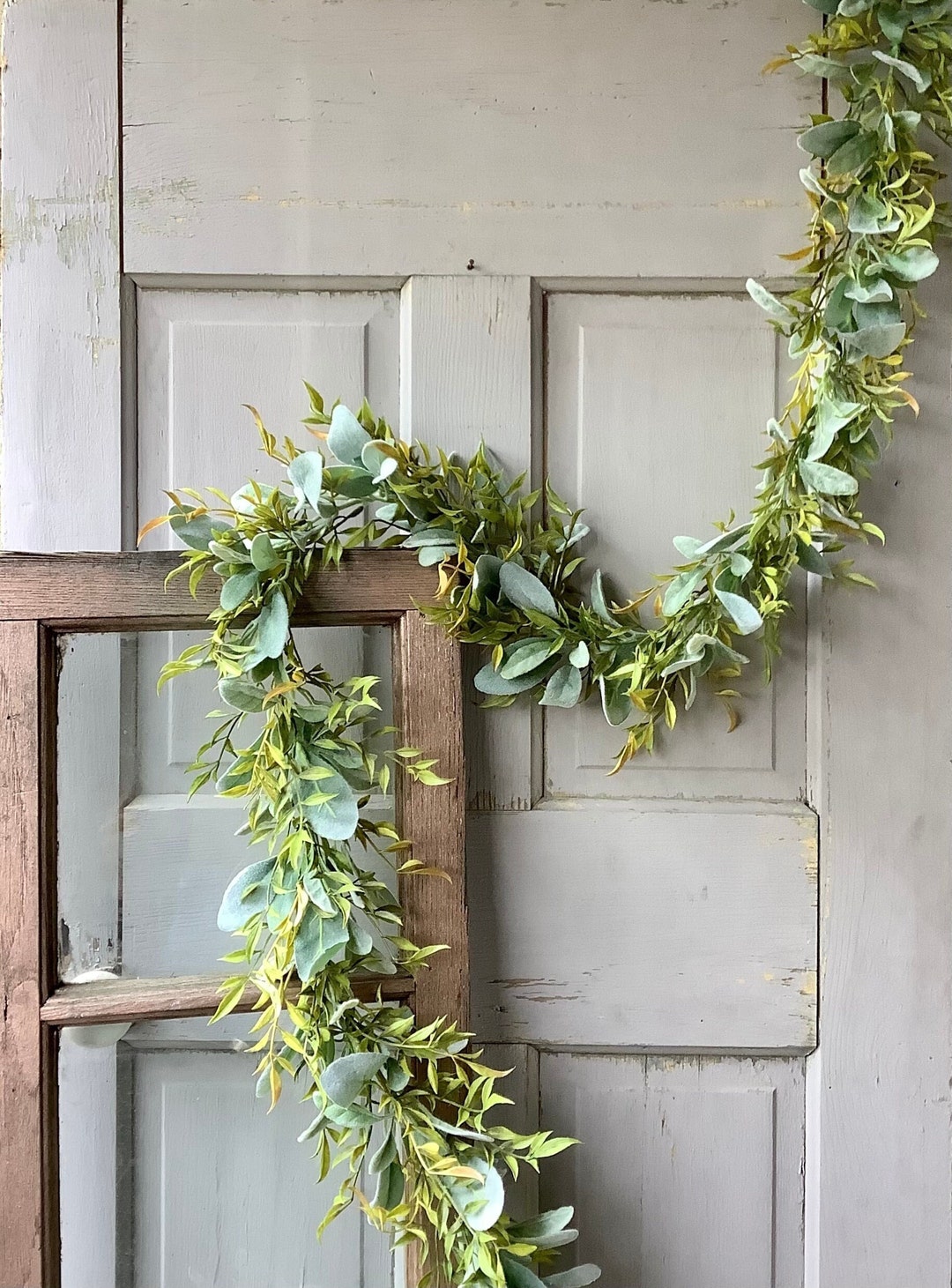Lambs Ear Garland, Eucalyptus Garland for Mantle, Spring Garland ...