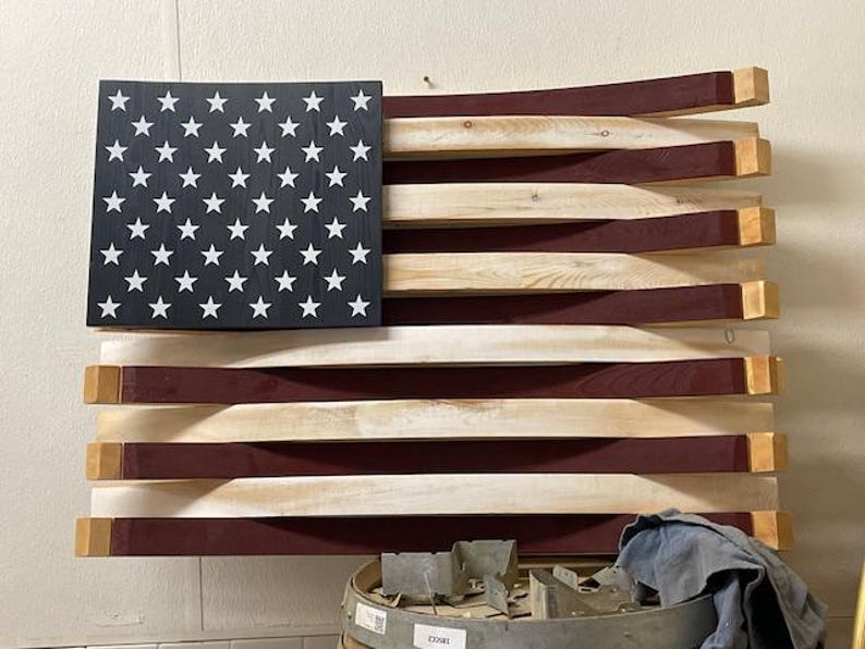 UNITED STATES Barrel Stave Flag - Etsy