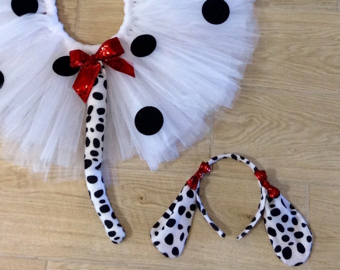 Dalmatian Costume, Dalmation Costume, Dog Costume, Dalmatian Tutu ...