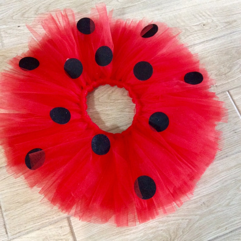 Ladybug Tutu, Ladybug Skirt, Polka Dot Tutu, Ladybug Costume, Red Black ...