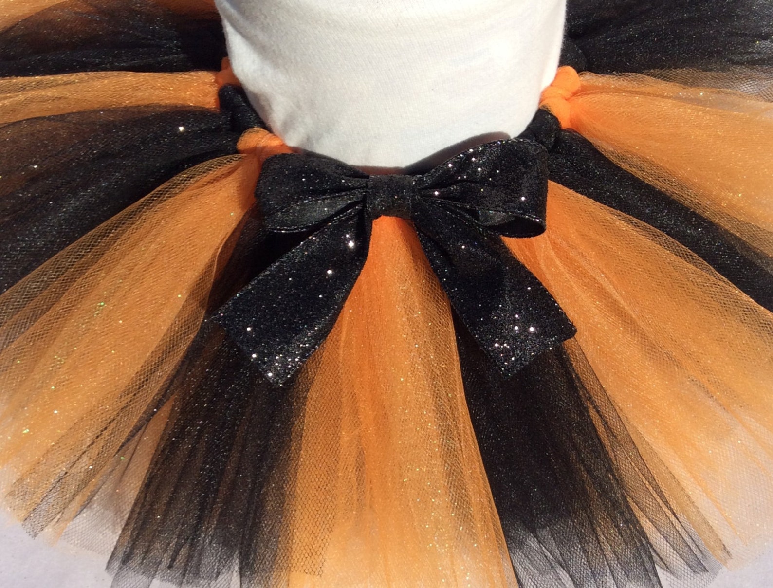 Halloween Tutu, Halloween Glitter Tutu, Orange Black Tutu, Glitter Tutu ...