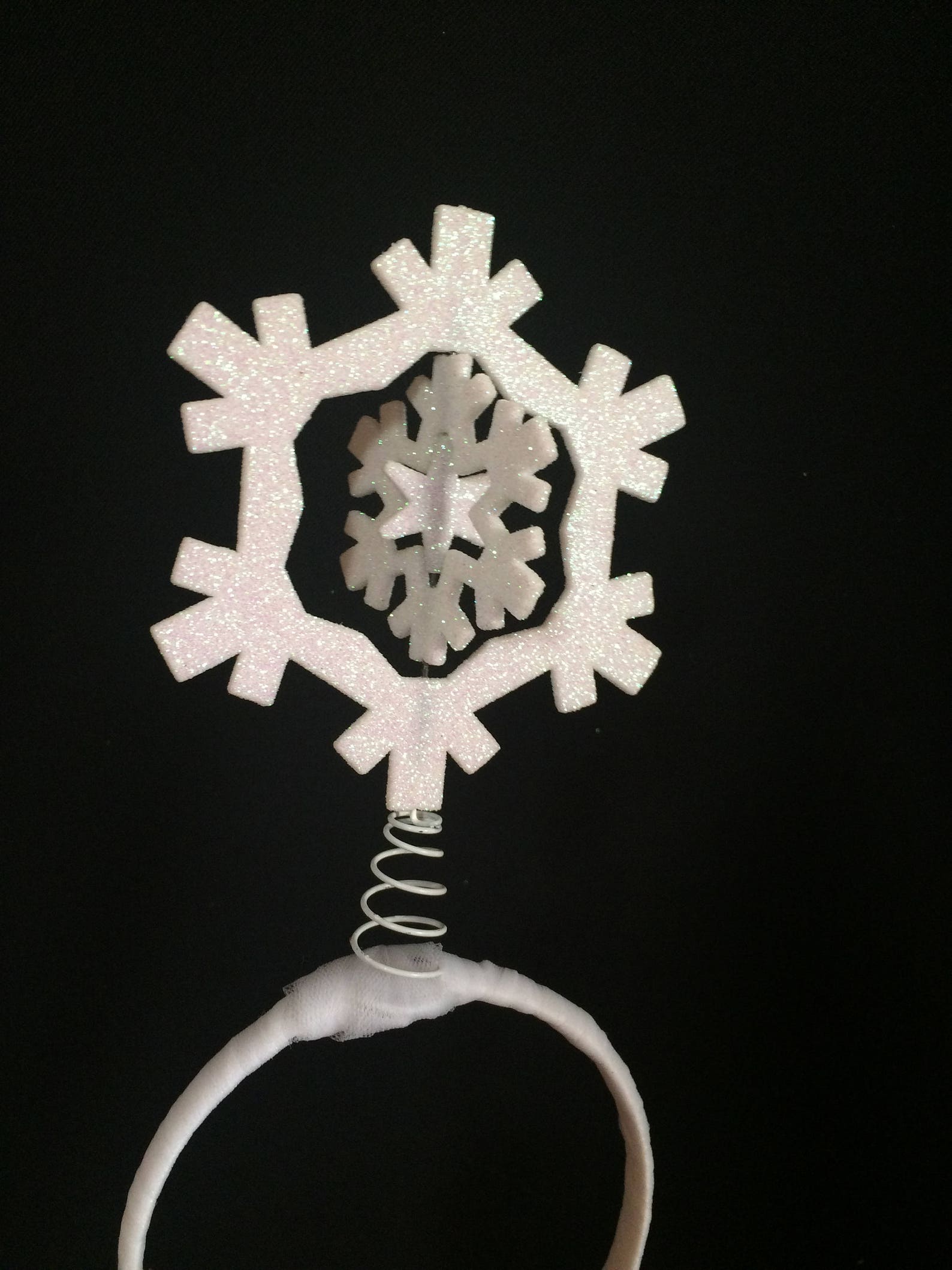 Snowflake Headband Christmas Tree Topper Headband Christmas - Etsy