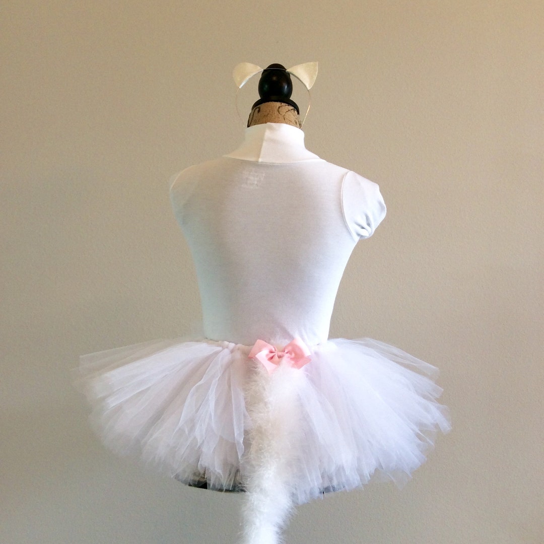 Cat Costume White Glitter Cat Costumeadult Cat Costume Baby - Etsy