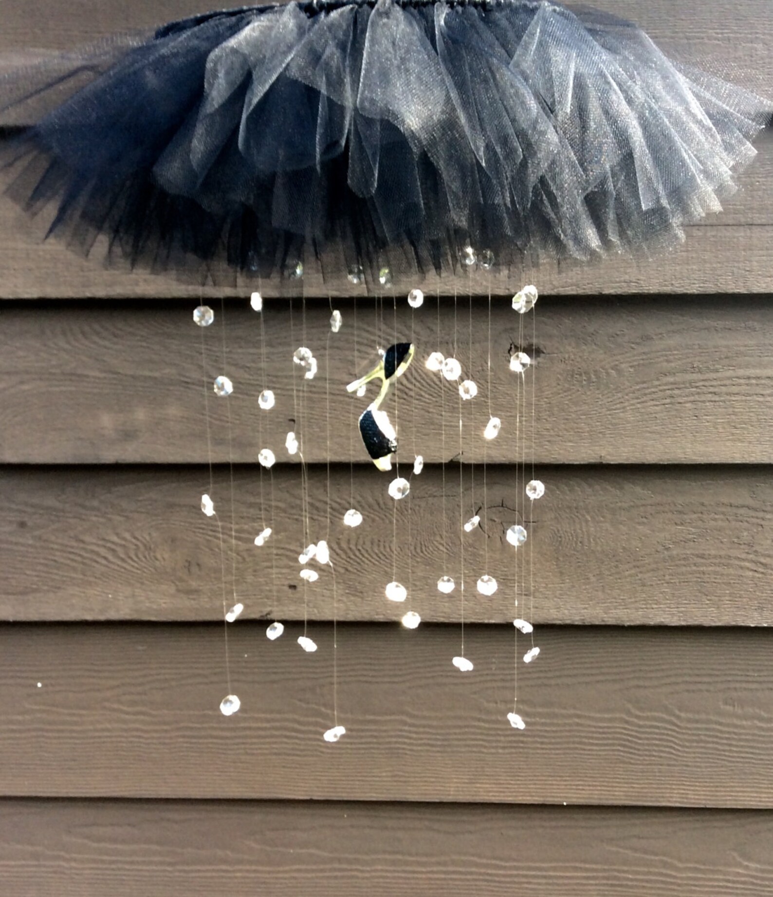 Ballerina Baby Mobile, Black Tutu Crystal Mobile, Black Baby Mobile ...