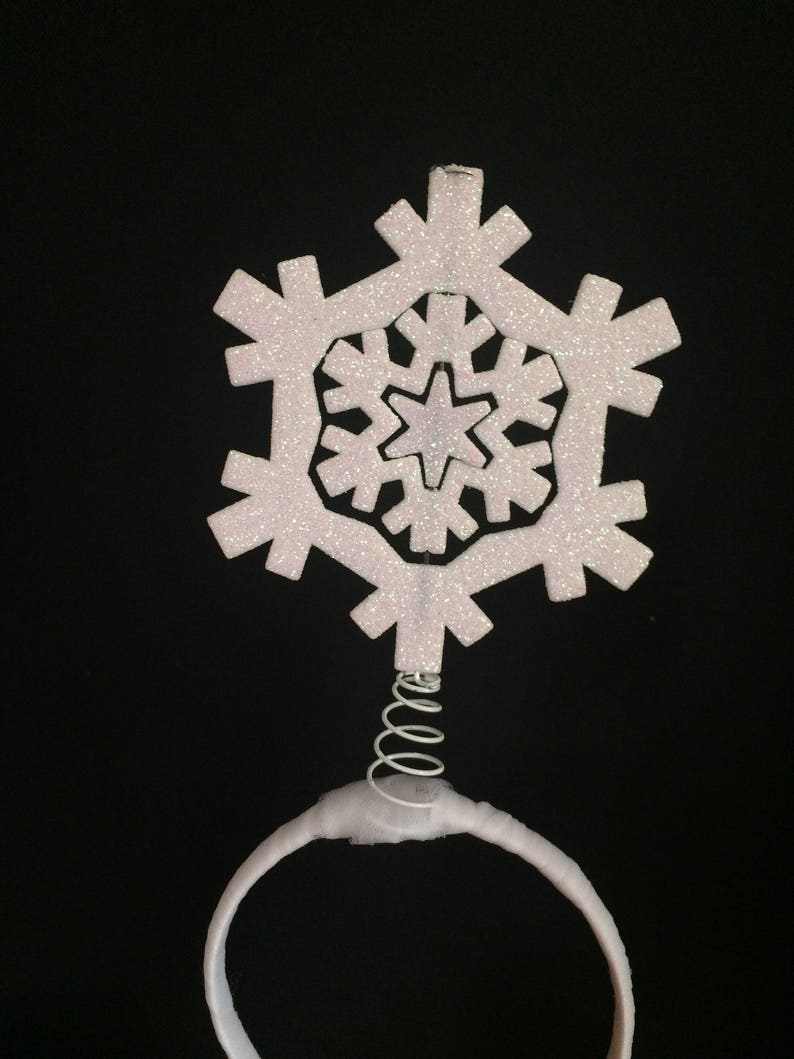 Snowflake Headband Christmas Tree Topper Headband Christmas - Etsy