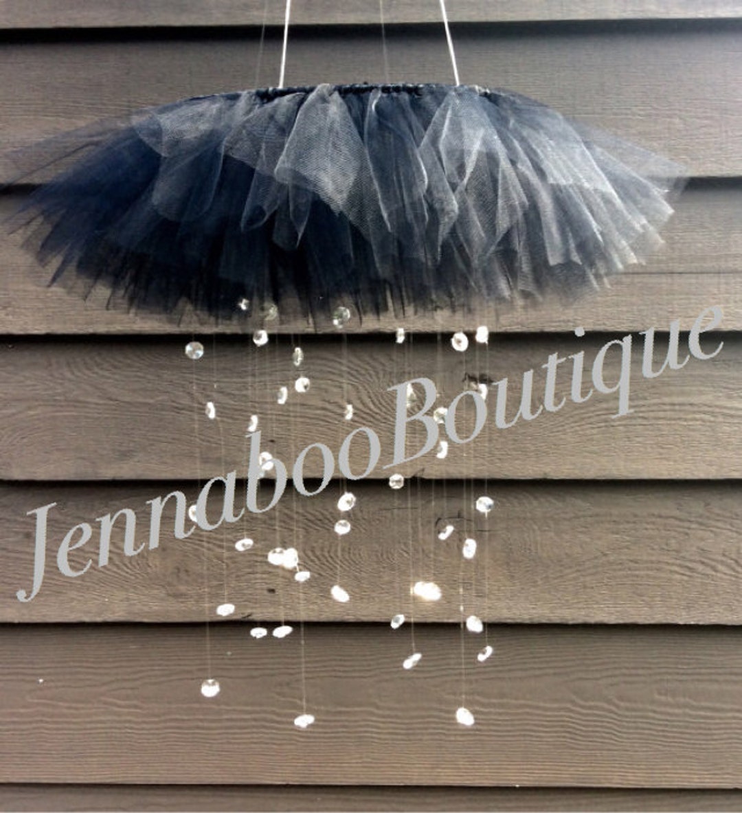 Ballerina Baby Mobile, Black Tutu Crystal Mobile, Black Baby Mobile ...