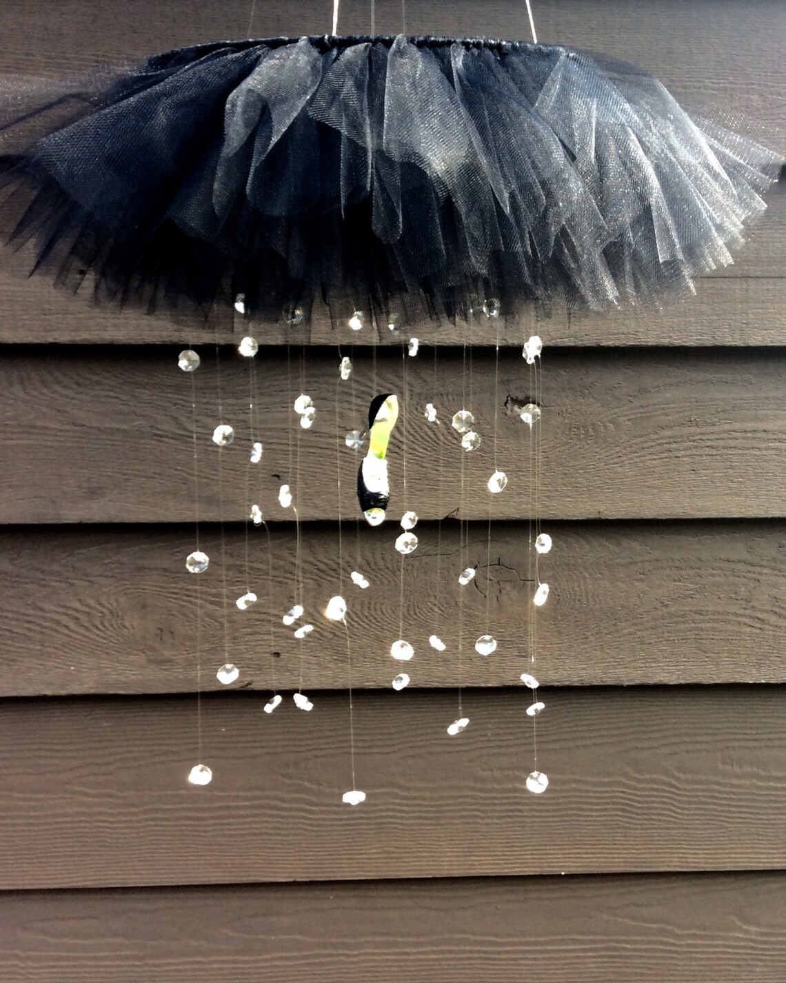 Ballerina Baby Mobile, Black Tutu Crystal Mobile, Black Baby Mobile ...
