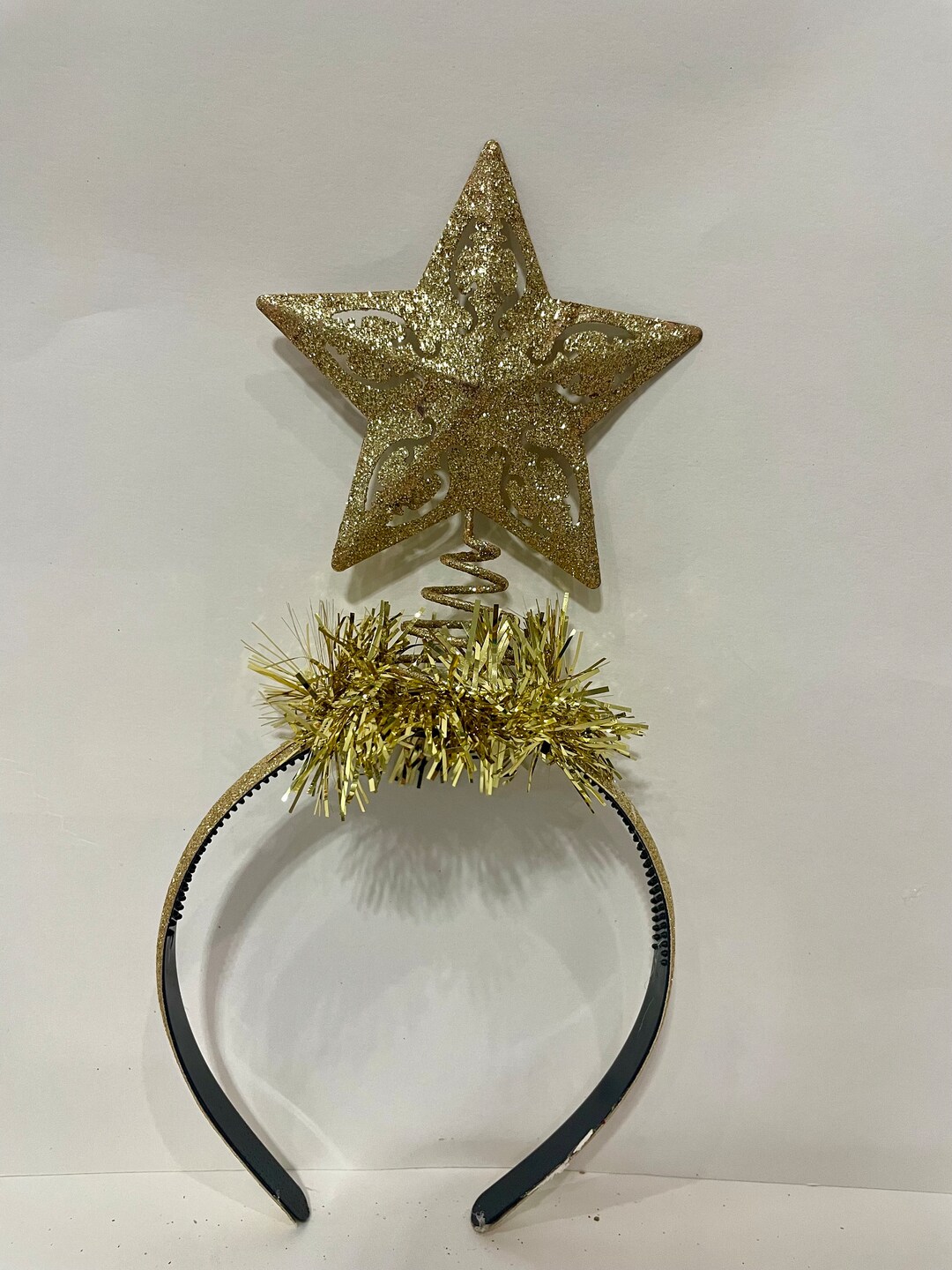 Gold Silver Christmas Star Headband, Xmas Tree Topper Headband ...