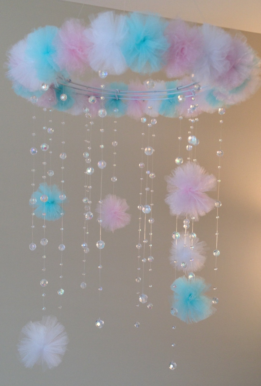 Crystal Baby Mobile, Princess Baby Mobile, Princess Decoration, Baby ...