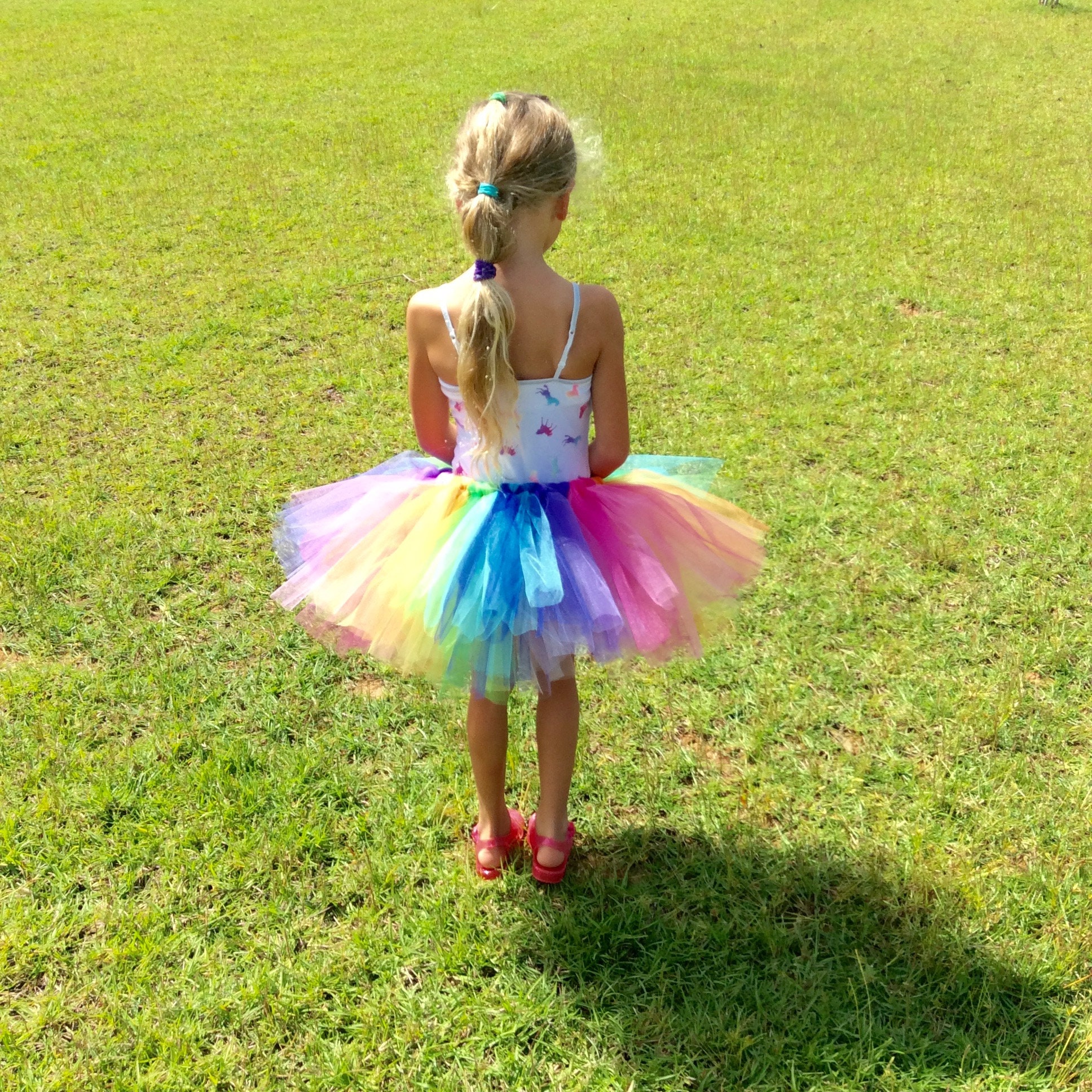Rainbow Glitter Tutu Rainbow Tutu Colorful Tutu Birthday | Etsy