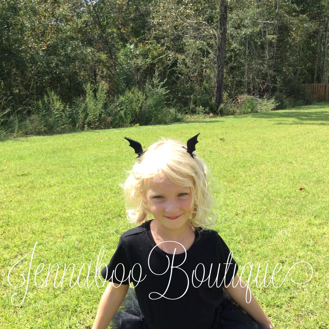 Bat Wing Clips, Bat Wing Hair Clips, Kids Bat Costume, Halloween Bat ...