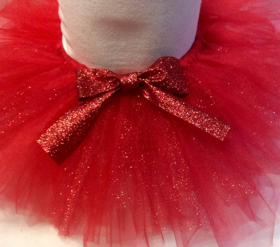 Red Glitter Tutu, Red Tutu, Red Baby Tutu, Christmas Tutu, Valentines ...