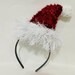 Santa Hat Headband, Santa Hat, Christmas Headband, Xmas Headband, Ugly ...