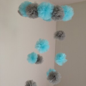 Pom Pom Baby Mobile, Available in Other Colors, Puffball Baby Mobile ...