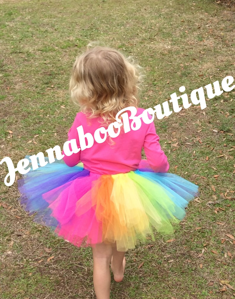 Rainbow Glitter Tutu, Rainbow Tutu, Colorful Tutu, Birthday Tutu, Fun ...