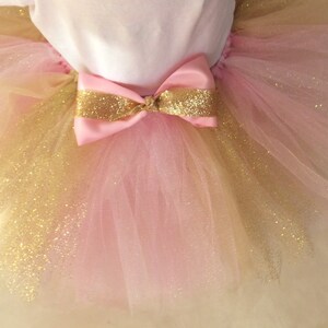 Pink and Gold Glitter Tutu, Glitter Tutu, Pink Gold Tutu, Newborn Tutu ...