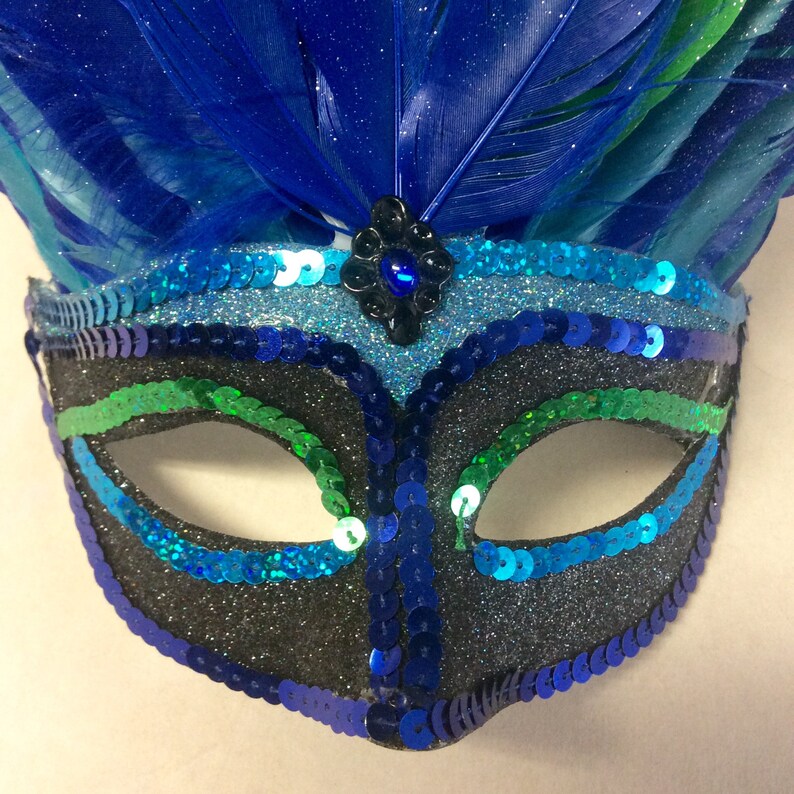 Peacock Mask Peacock Masquerade Mask Mardi Gras Mask Half - Etsy